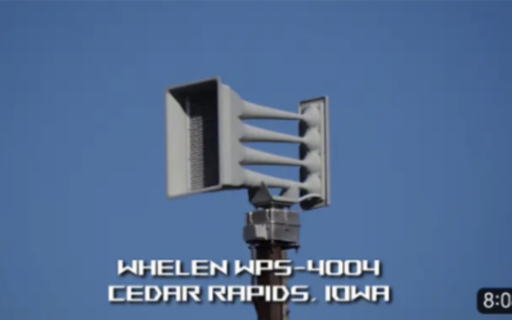 ...4004 Nuclear Siren Test -Voice, Alert, & Fast Wail - Cadar Rapids