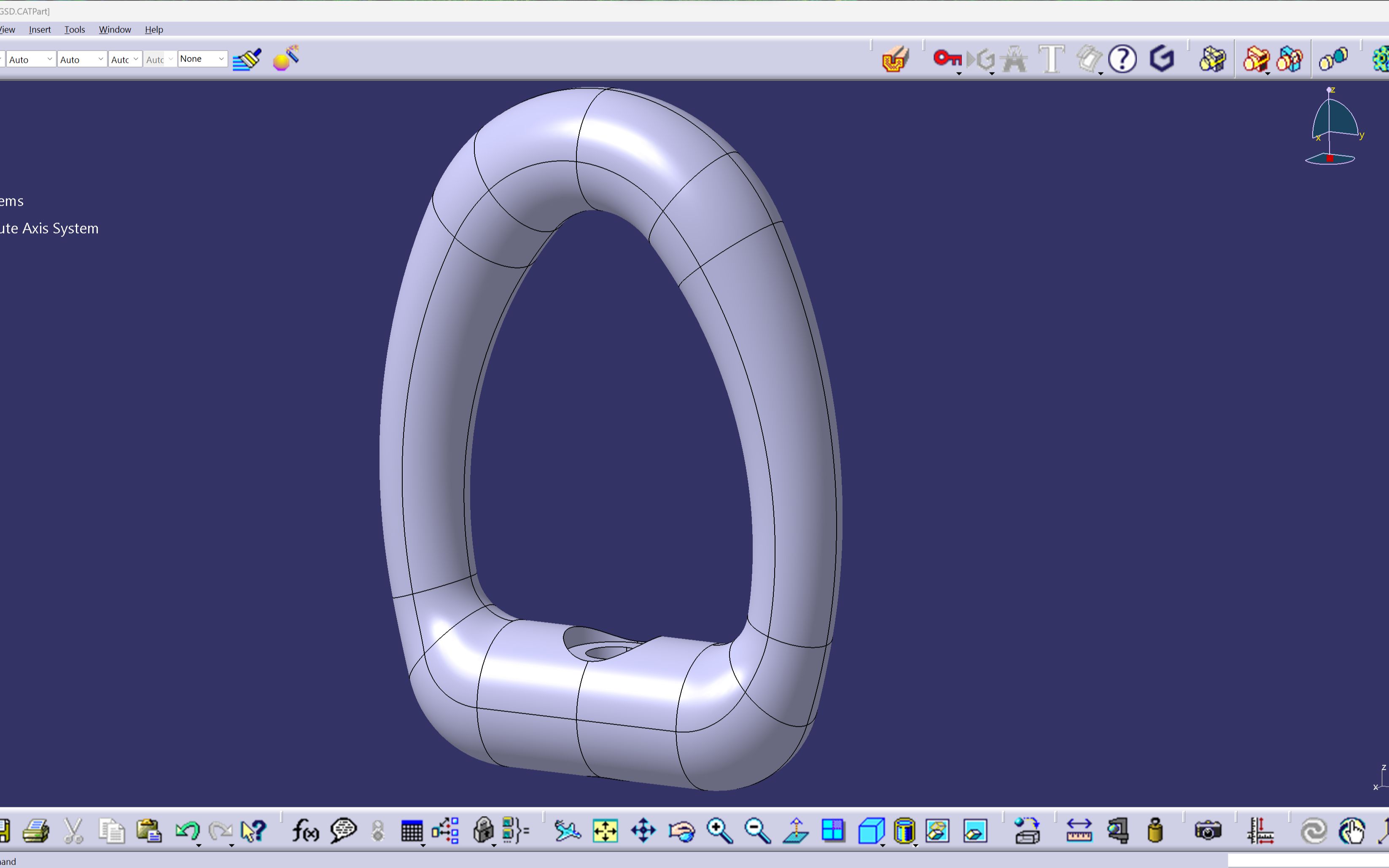 CATIA_零件曲面与实体混合建模练习