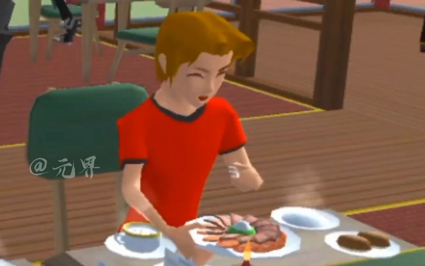 在樱校如何与骷髅头一起吃饭_樱花校园模拟器