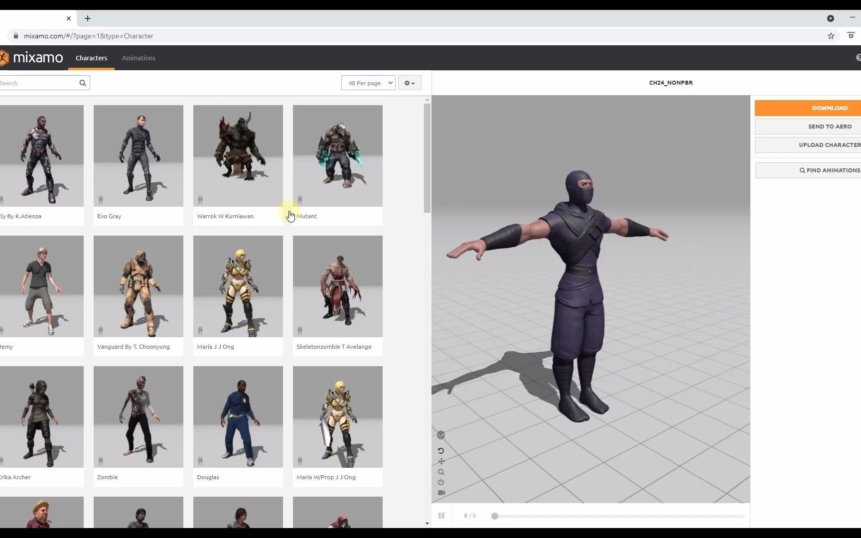 iBlender中文版插件 Mixamo 教程 动作导入教程 Blender插件