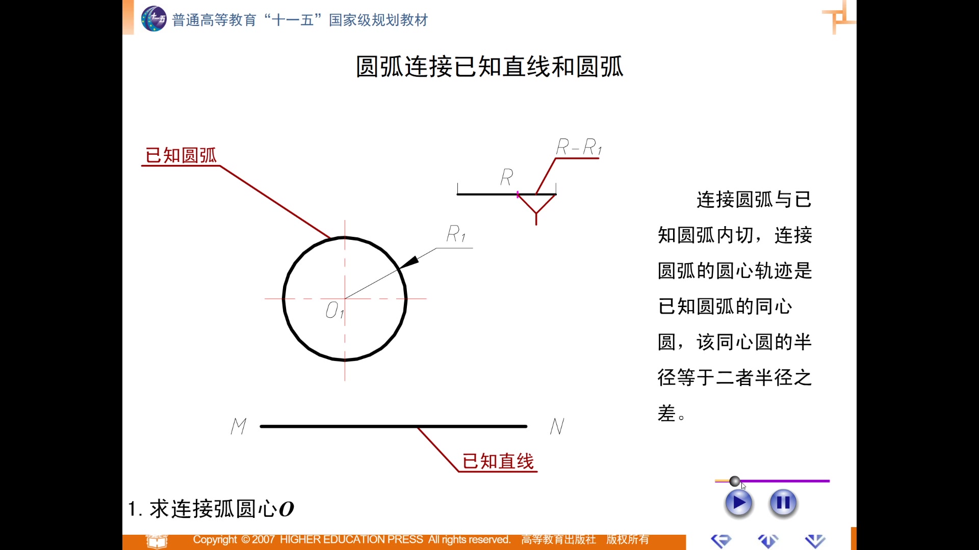 工程制图与CAD 第五小节 - 圆弧连接