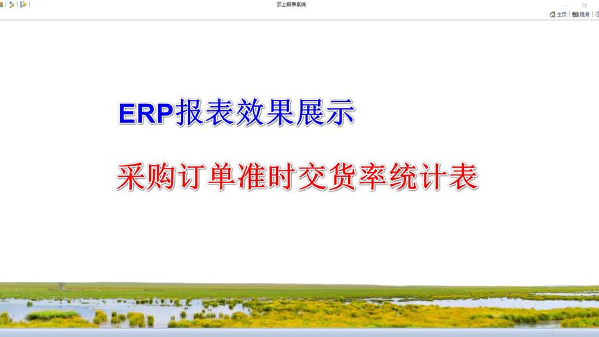 ERP绩效报表设计效果展示