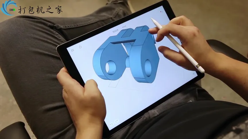 一款在苹果平板上使用的3D软件,看着挺新奇