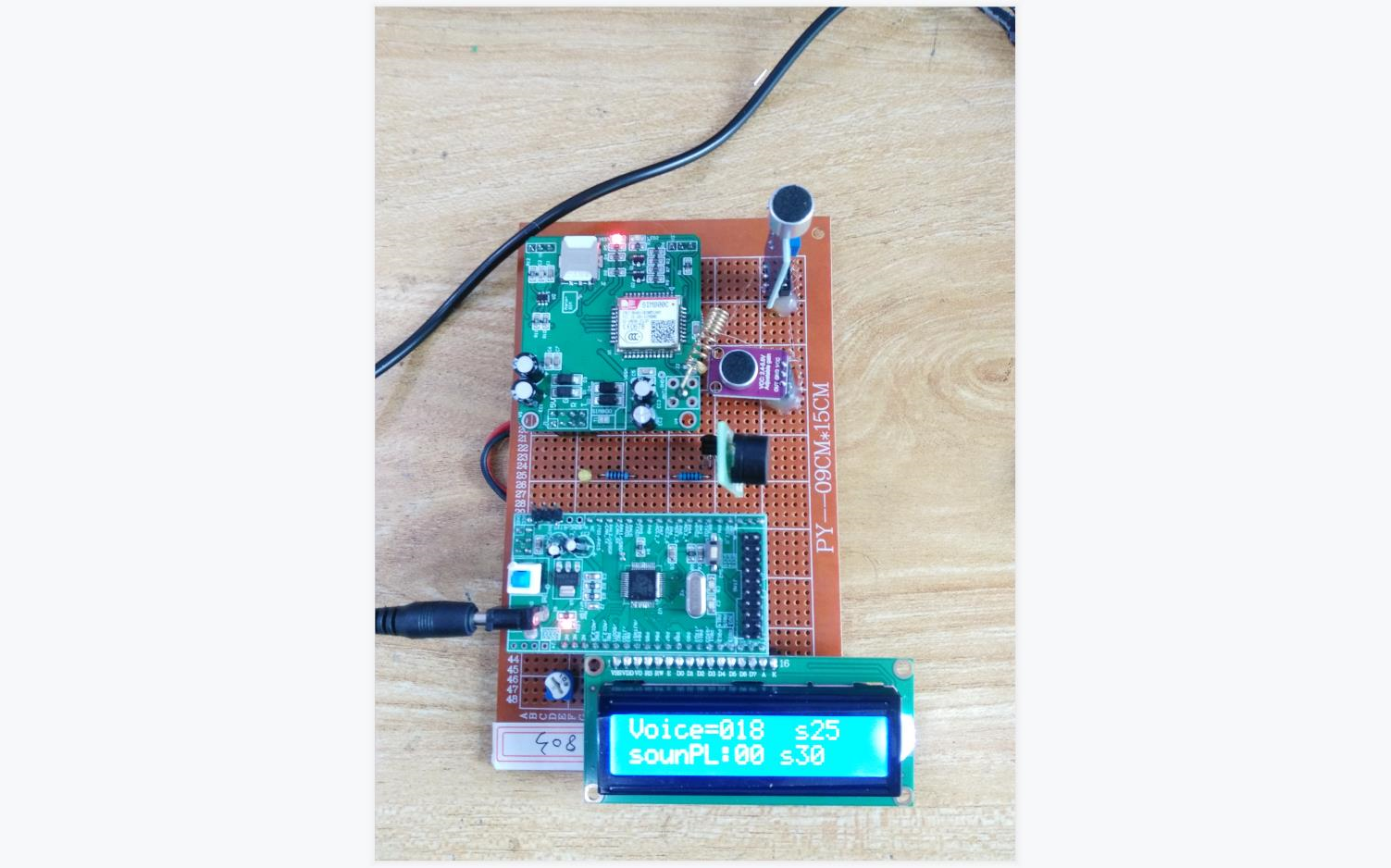 ...4466麦克风-LCD1602-声音频率-GSM-音乐片-DIY开发板套件21-803