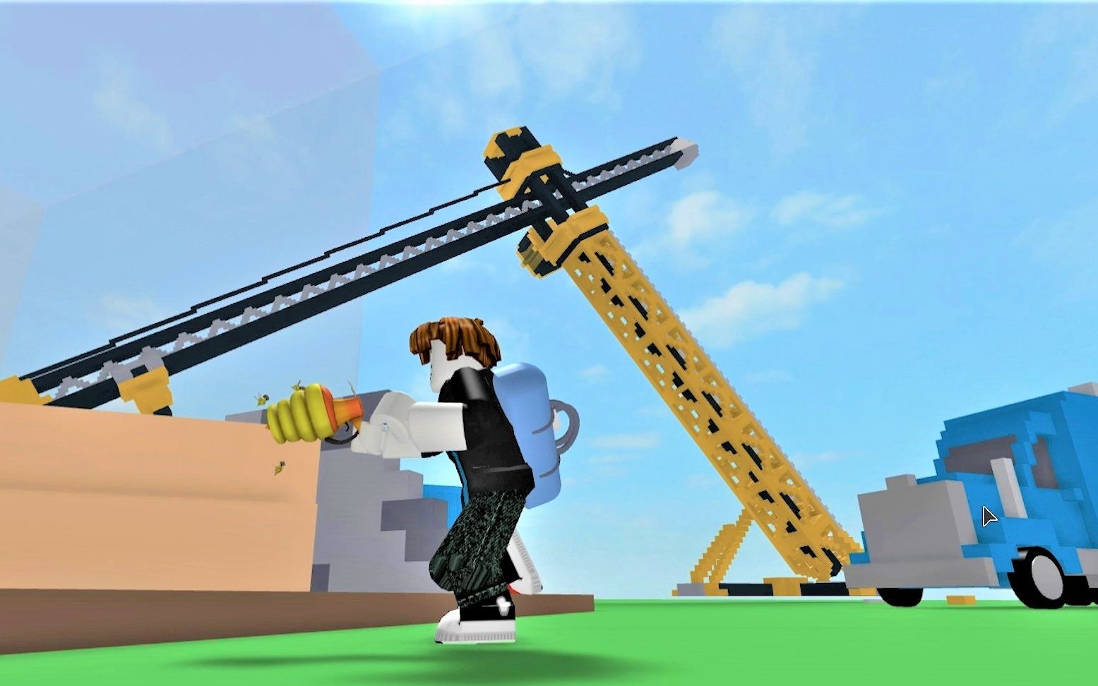 破坏模拟器游戏,把积木搭建的建筑击倒