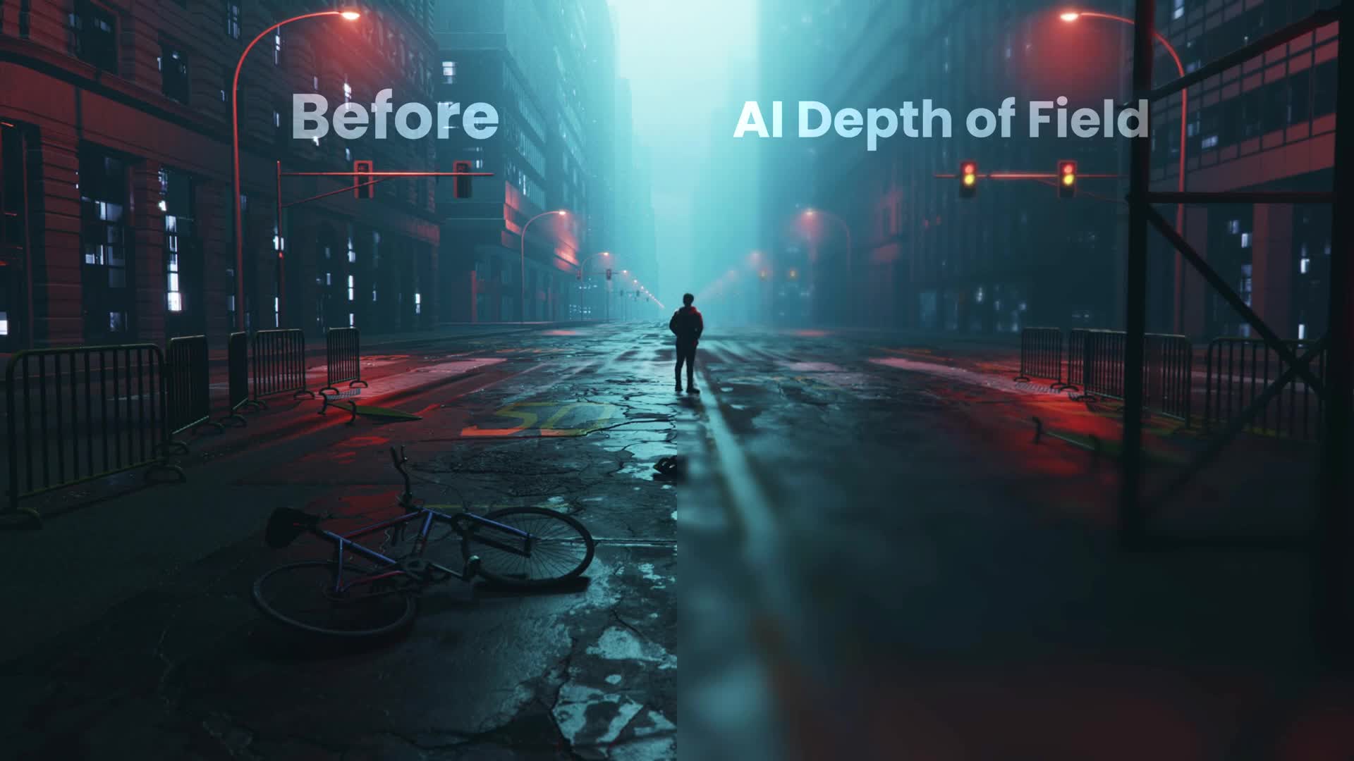 AE插件-AI人工智能背景模糊增强场景景深效果插件AI Depth of Field
