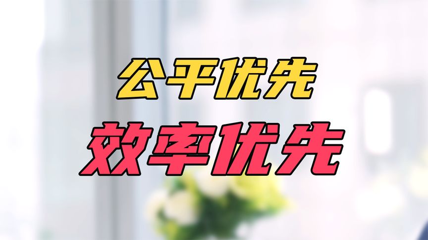 在政策对市场的影响下,投资是公平优先还是效率优先?