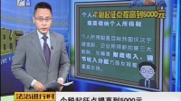 法治进行时 2018 个税起征点提高到5000元