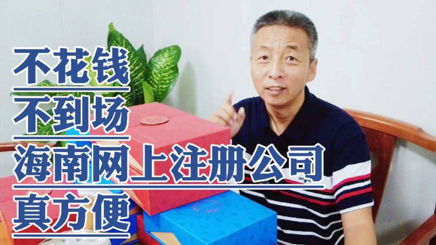 不花钱、不到场,海南网上注册公司,真方便!