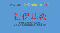 424期:社保缴费基数低于实际收入,单位按最低基数缴纳社保,