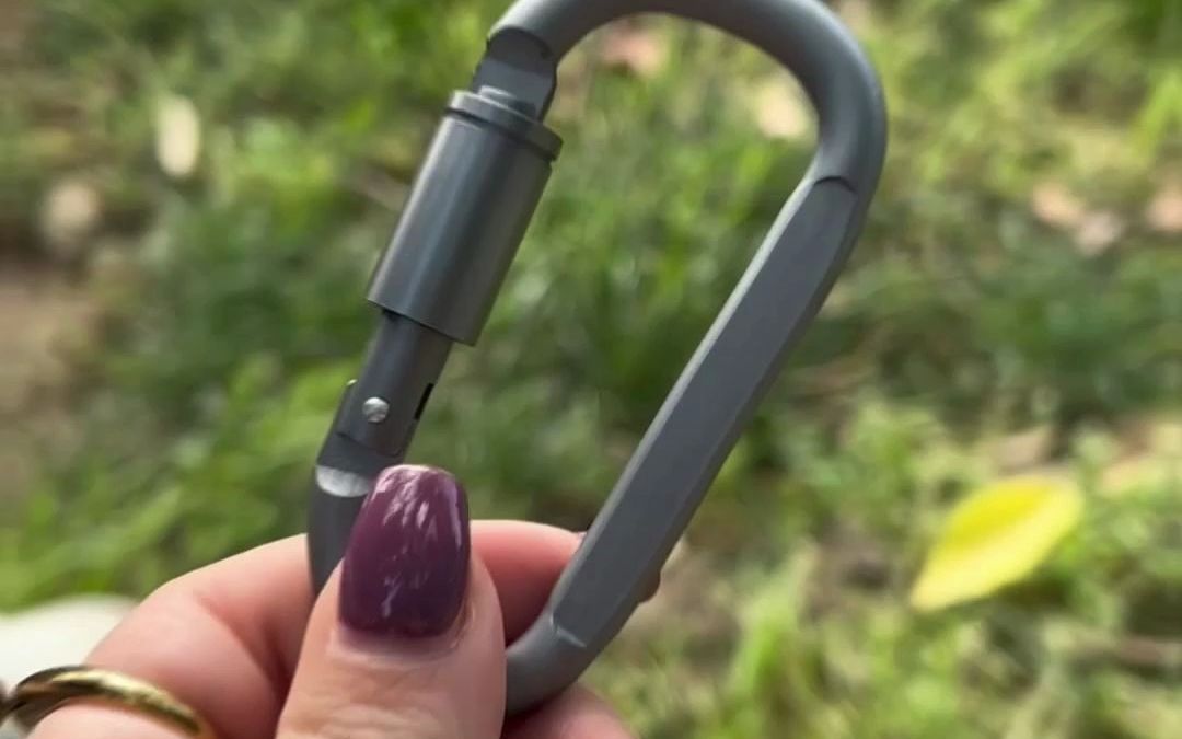 这个D型扣算是颜值天花板了吧,平时外出或登山挂个水杯也很方便