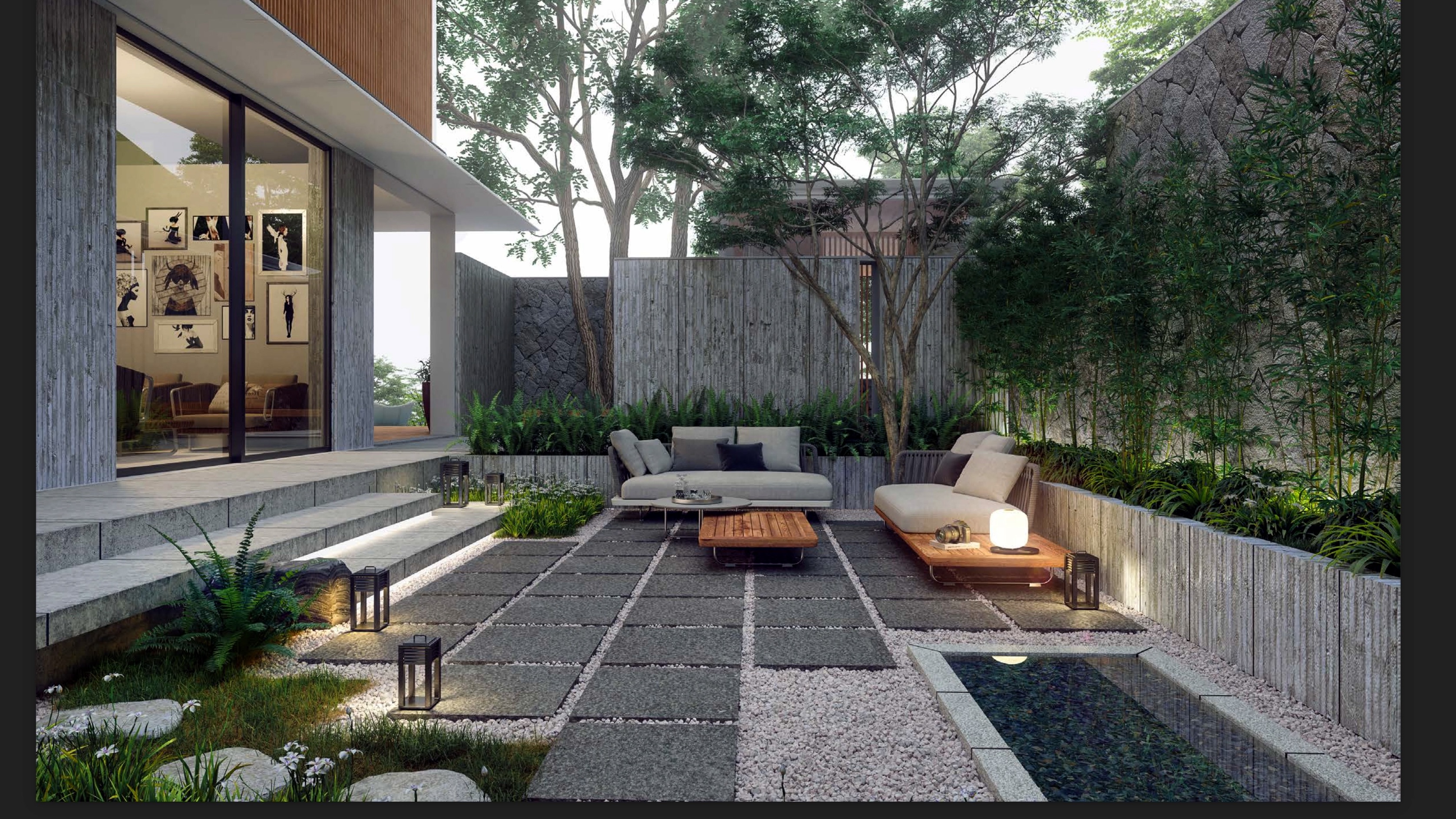 ...终身制永久更新设计资料 现代简约 庭院景观 别墅花园 度假民宿 样板间