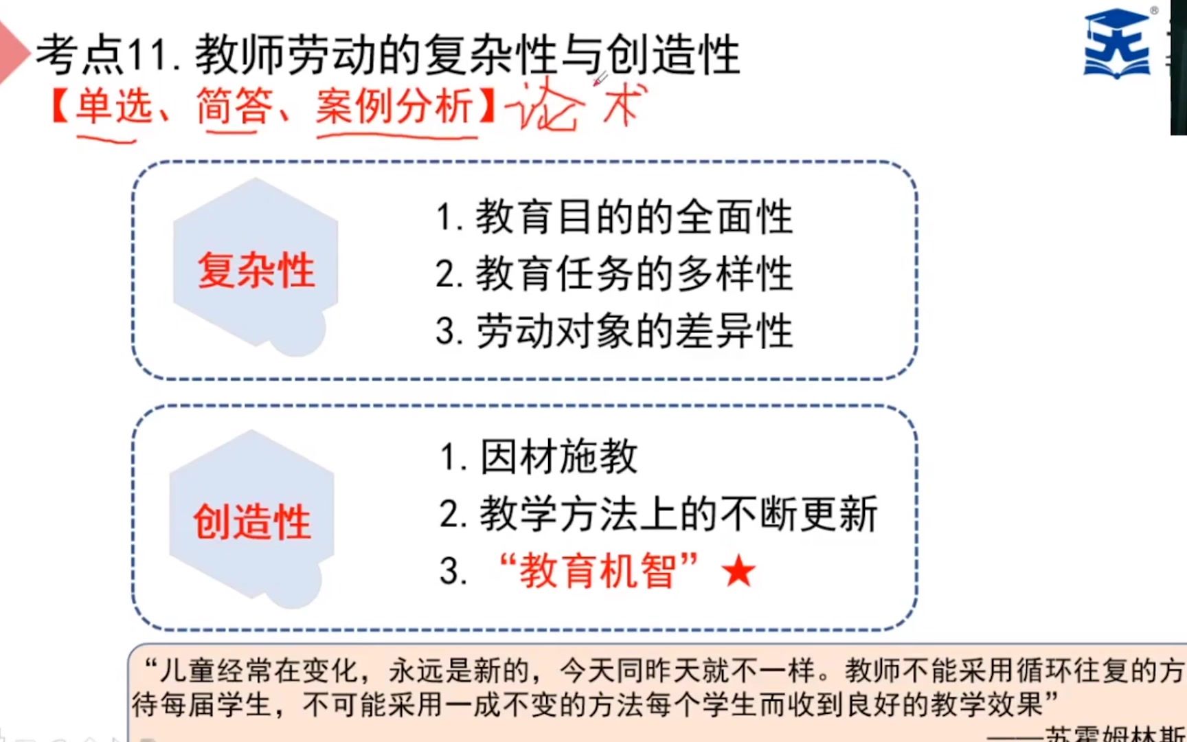 考教师早知道!《教育学》之教师劳动的复杂性和创造性!
