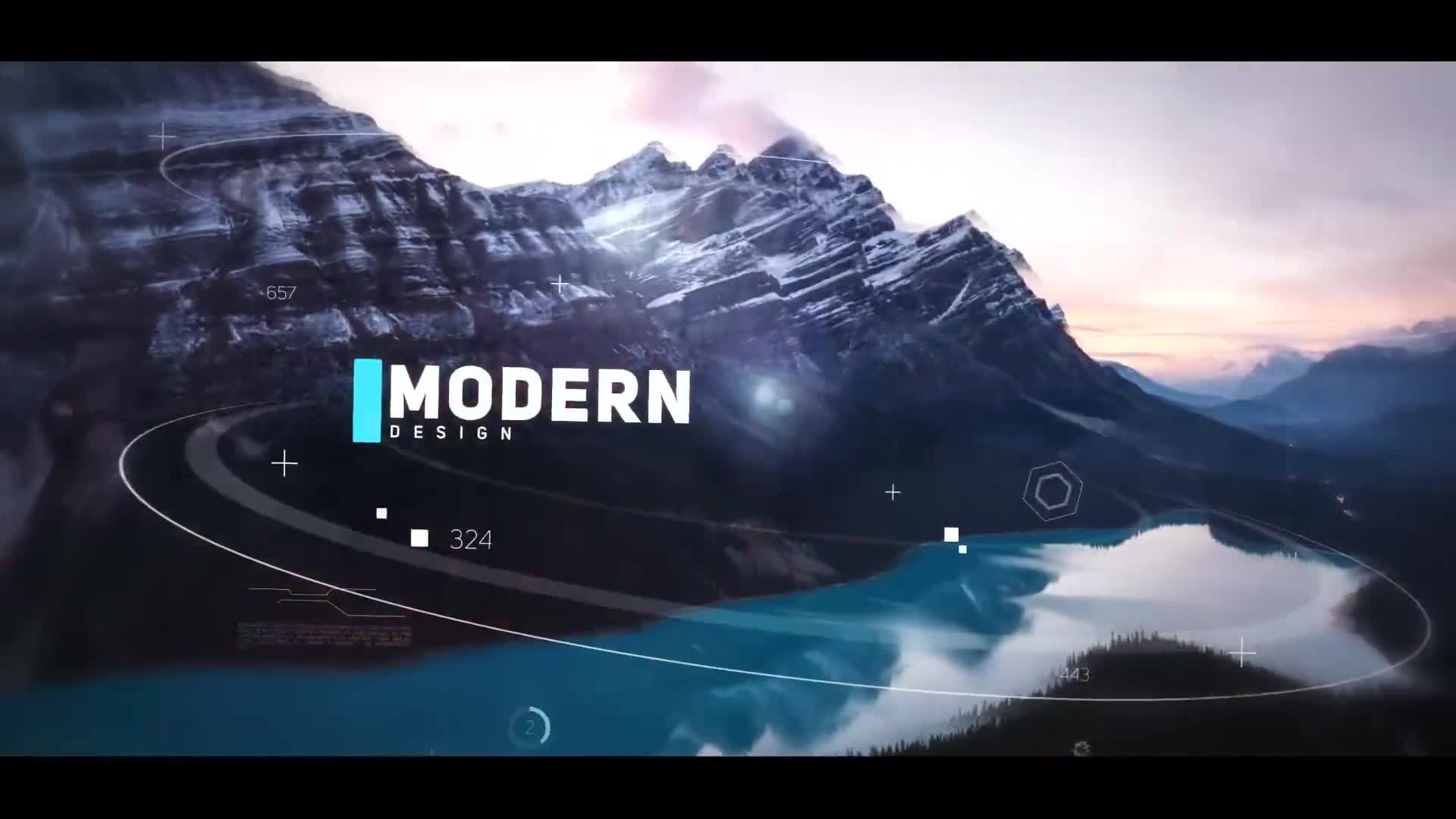 三维大气开场片头,可替换图片修改文字