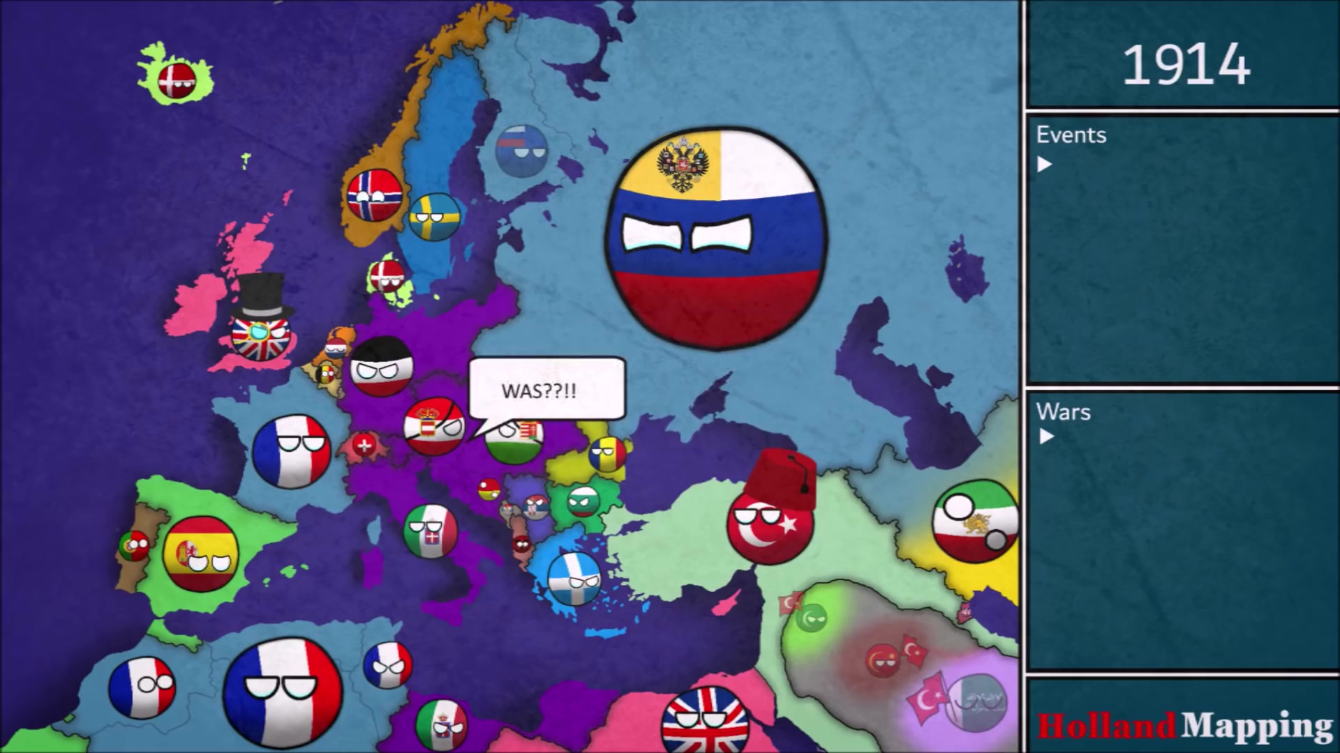 【波兰球】第一次世界大战 欧洲版图和战局变迁 World War I - History ...