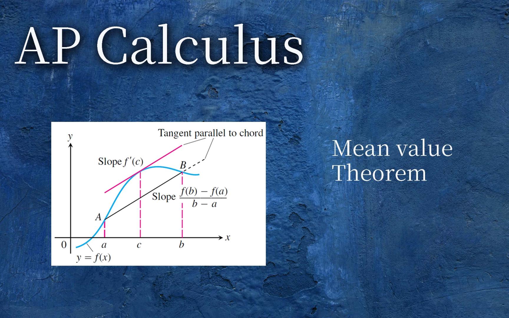 18-the mean value theorem均值定理