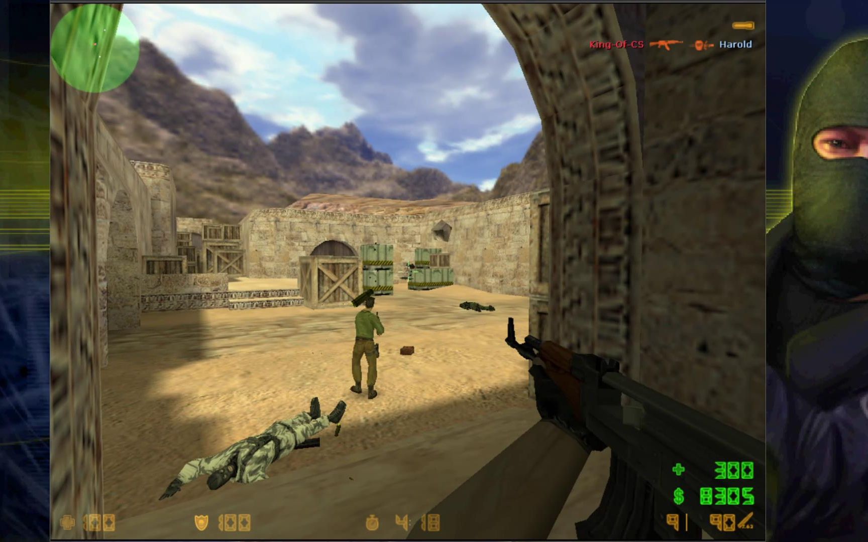 【反恐精英】CS1.6-沙漠2-AK点射打的真准