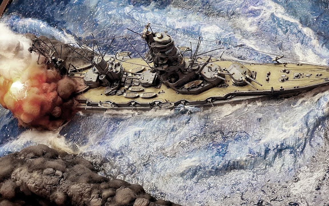 【二战场景制作】动手制作1944年莱特湾海战其中一景