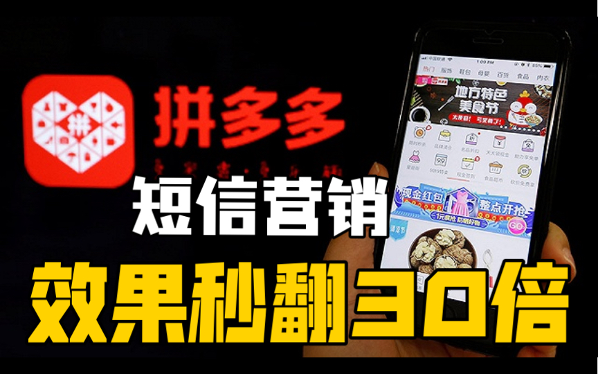 拼多多最便宜的推广工具-短信营销 教你如何拥有30倍的投入产出比 ...