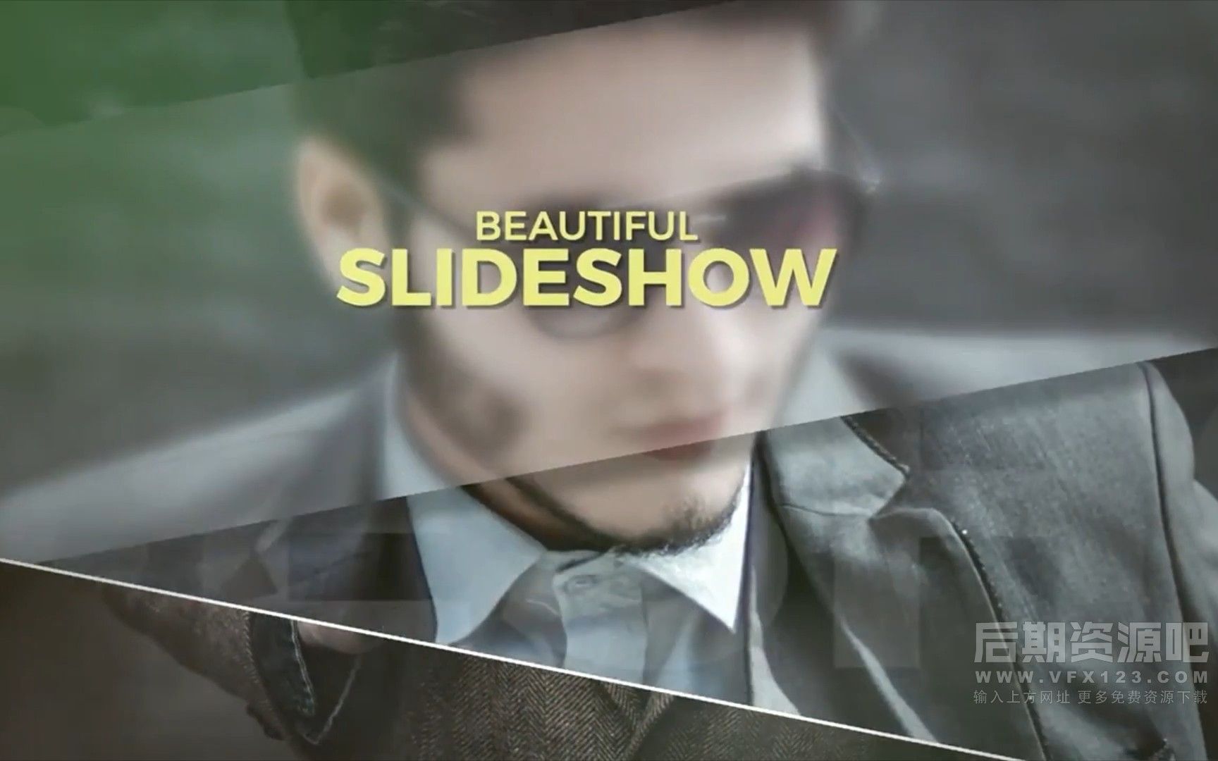 fcpx主题模板 毛玻璃光晕效果图文视频展示片头 Beautiful Slideshow