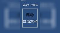 学习记录: word两秒自动求和