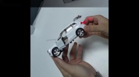 升辉1∶32大众途锐SUV模型 合金玩具车