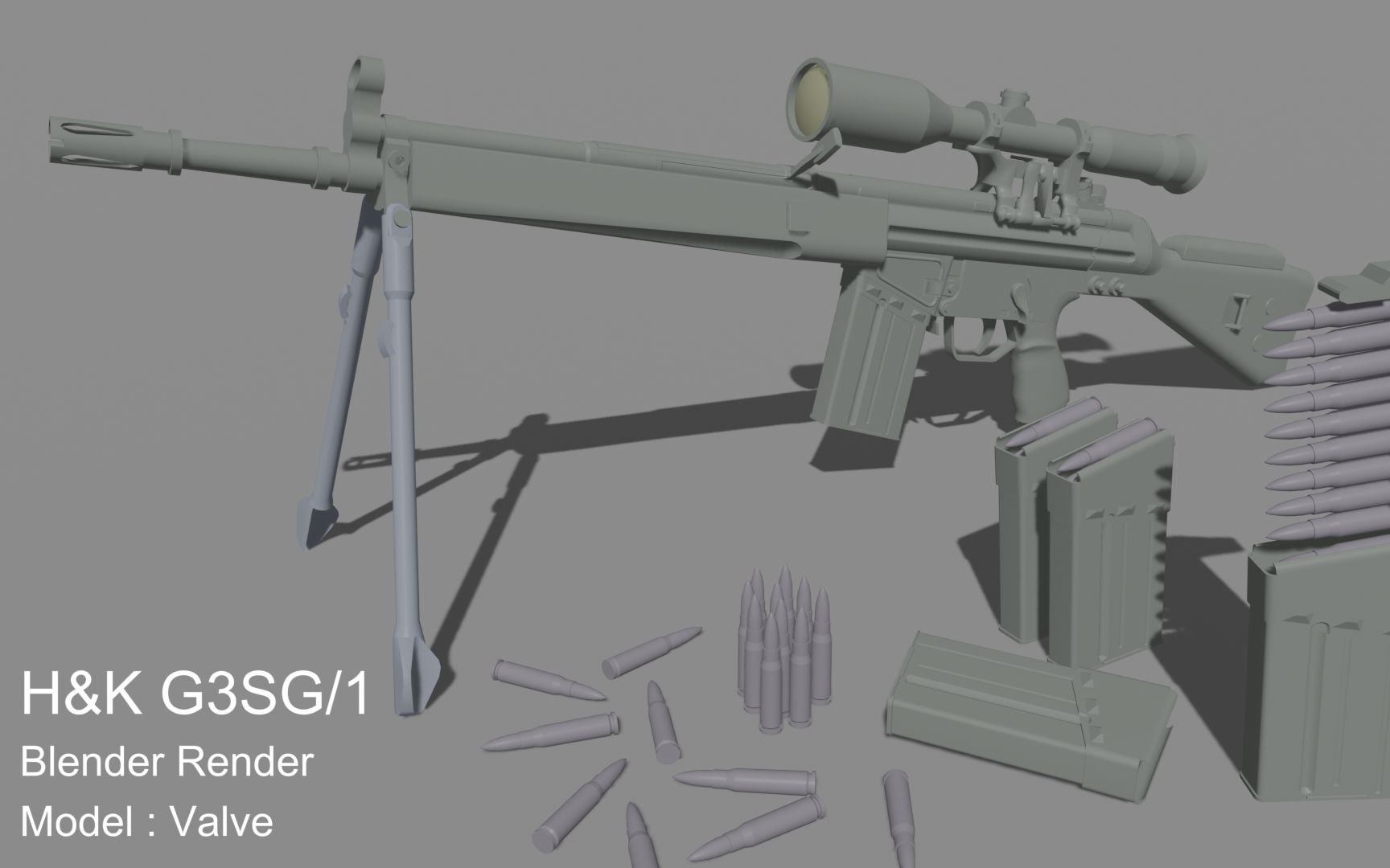 G3SG/1 模型修改+动作重制 | CS:GO模组展示
