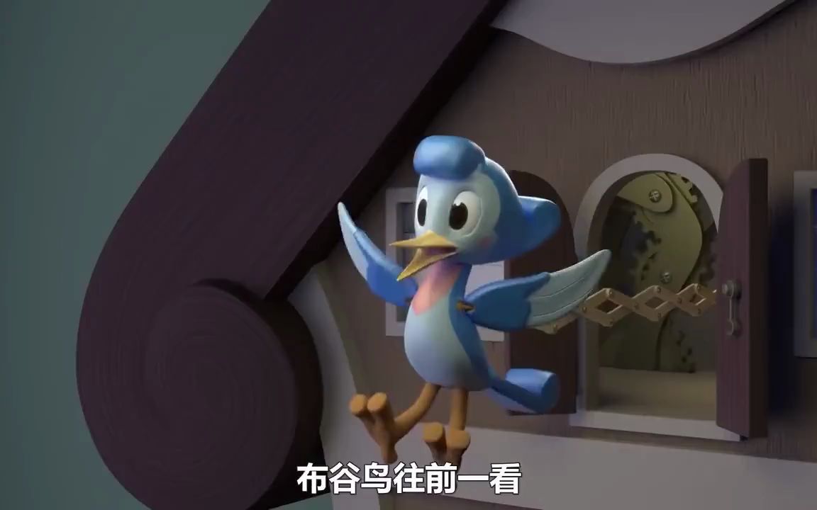 三维3d动画制作作品:黑猫盯上了布谷鸟