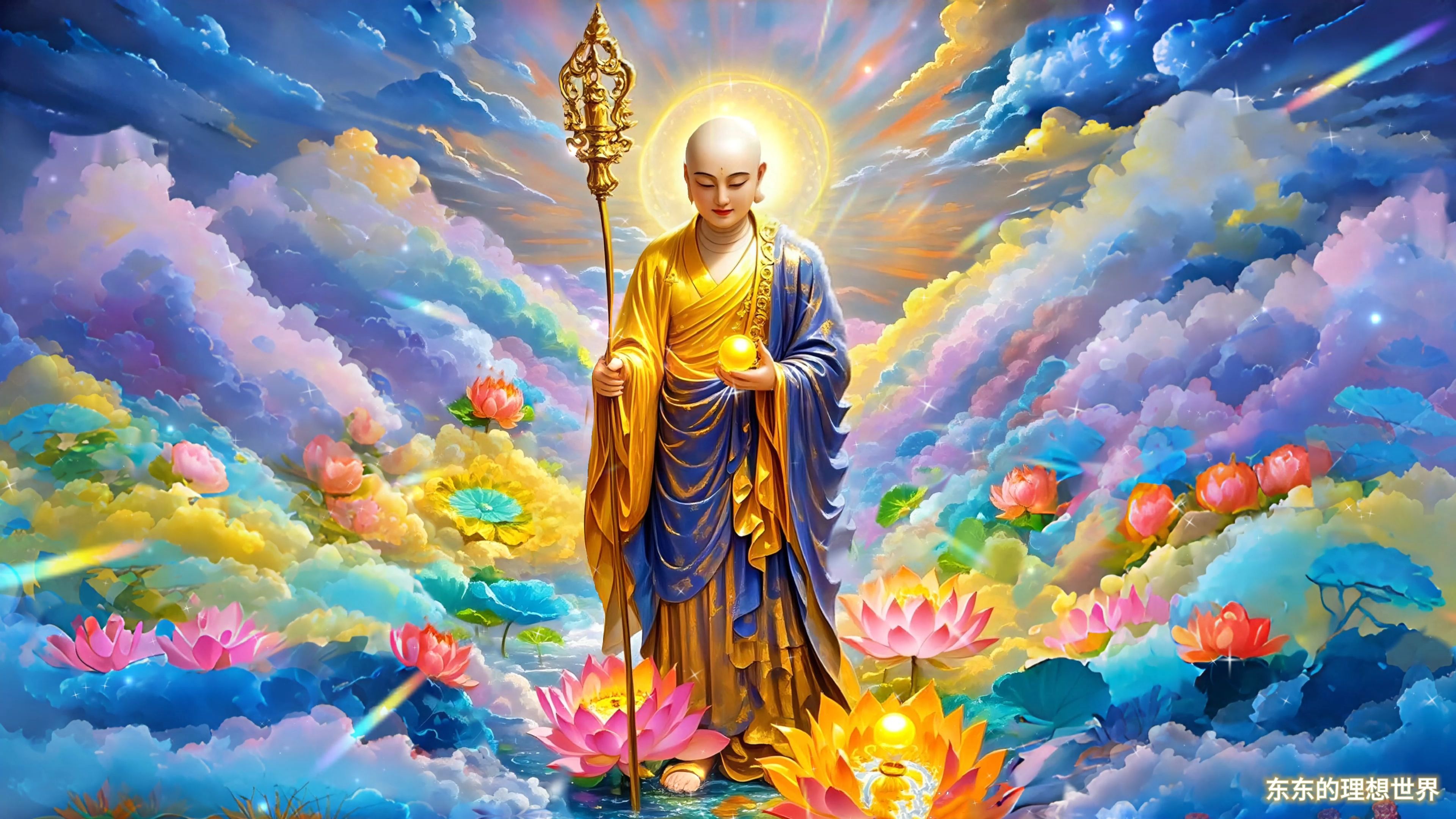 地藏王菩萨心咒 108遍 悦耳佛音 圆满一切功德 带来好运