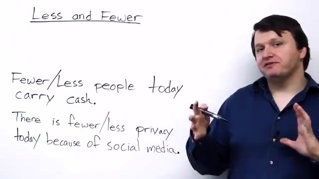 Less 和Fewer的学习