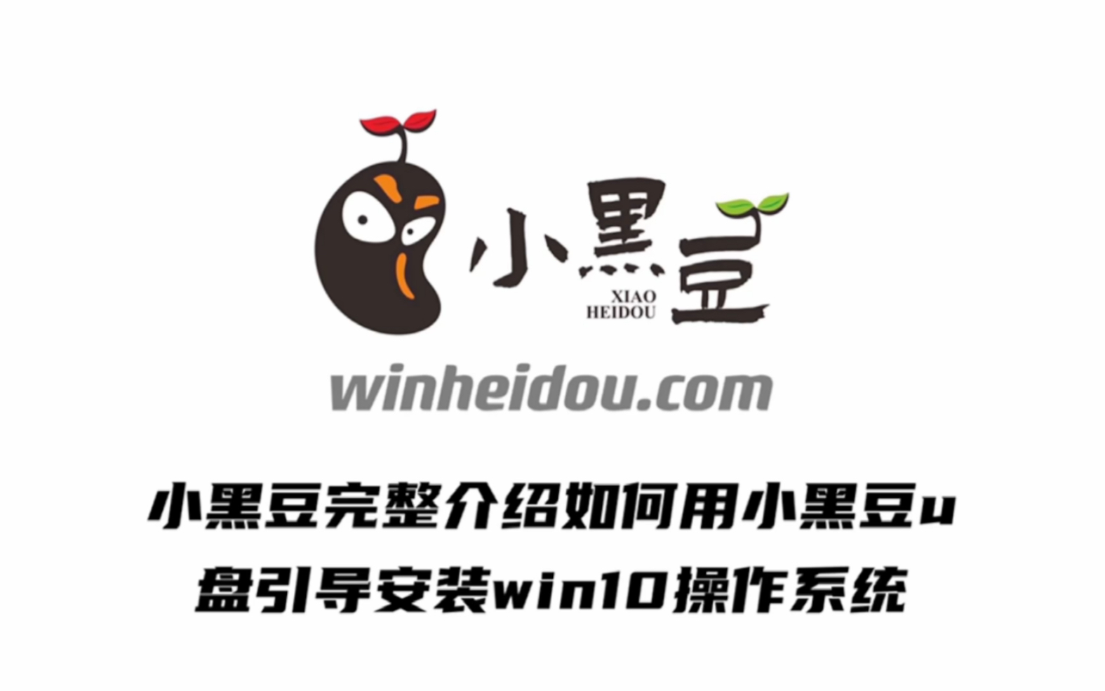 小黑豆完整介绍用小黑豆u盘引导安装windows10操作系统的详细流程