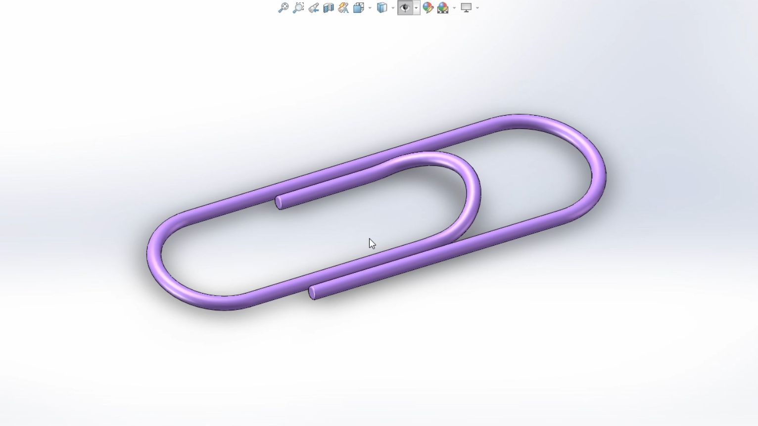 Solidworks建模初级教程——回形针建模