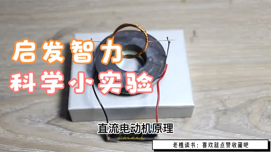 直流电动机原理,启发智力的科学小实验,让孩子更爱学习