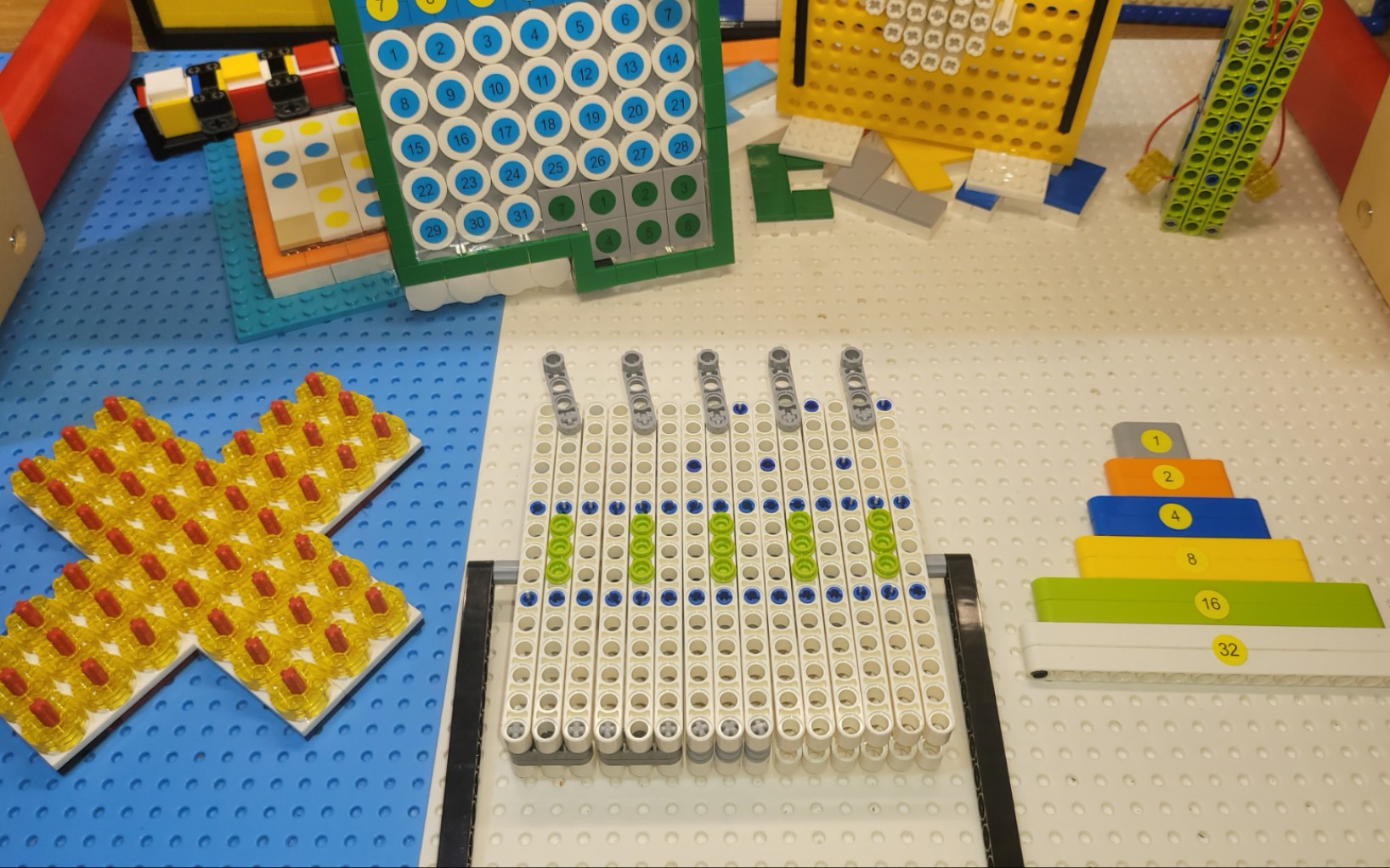 我设计的第八款乐高 《二进制计数器》 乐高8 原创8