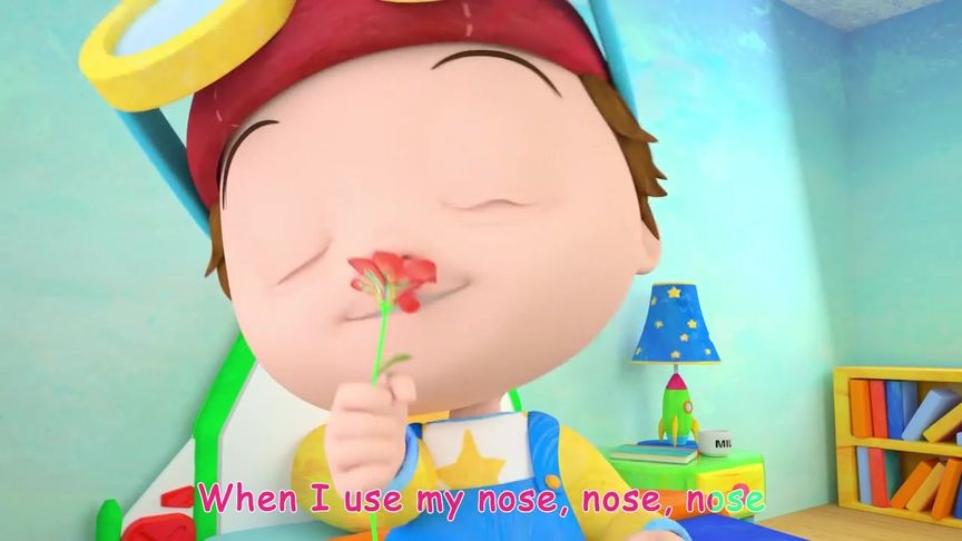 3D动画英语 让小朋友懂得人体5个感官的作用 童谣和儿童歌曲