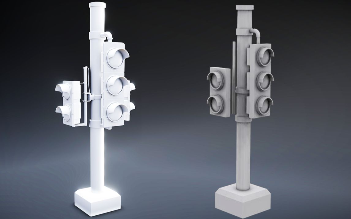 【3Dmax道具建模】16分钟教你快速完成一个红绿灯模型制作,新手...