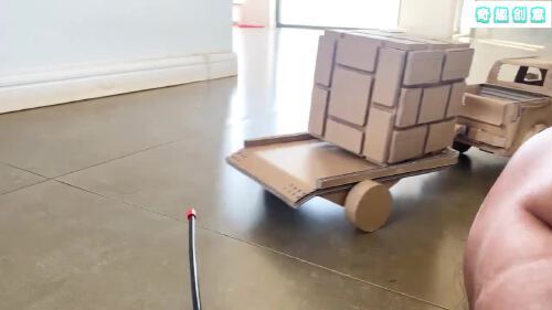 用硬纸板做福特皮卡车玩具