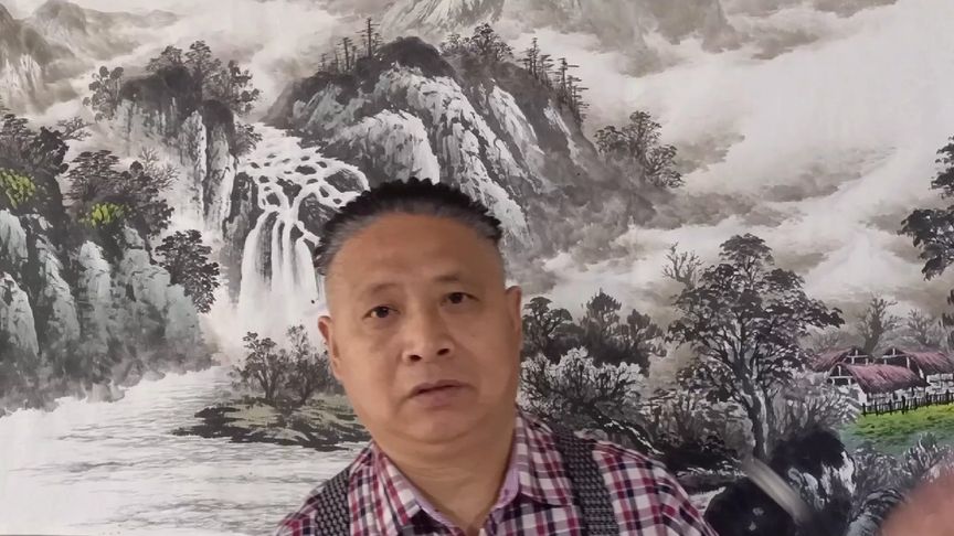 国画山水系列:过江龙式的松树画法