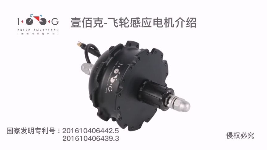 壹佰克-飞轮感应电机介绍,电动自行车改装套件,自行车改装电动