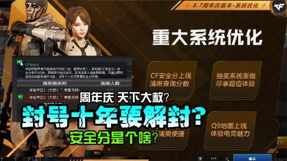 CF易小九:难道要解除十年封号? 安全分是什么?