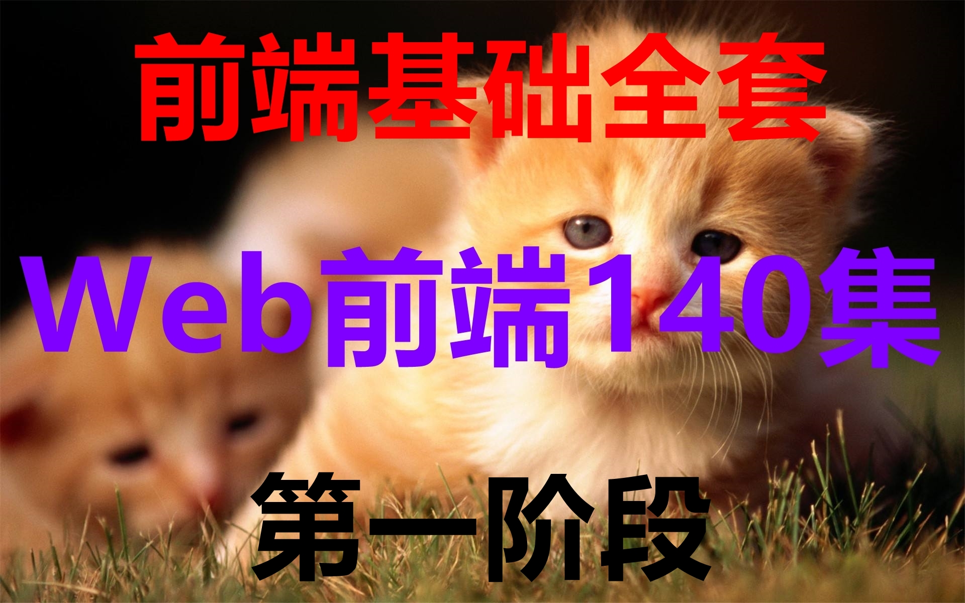web前端基础全套视频教程!零基础轻松掌握web前端!最新前端开发...