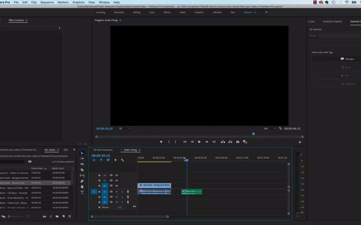 【PR教学】如何去除 Adobe Premiere Pro 中的回声和回波