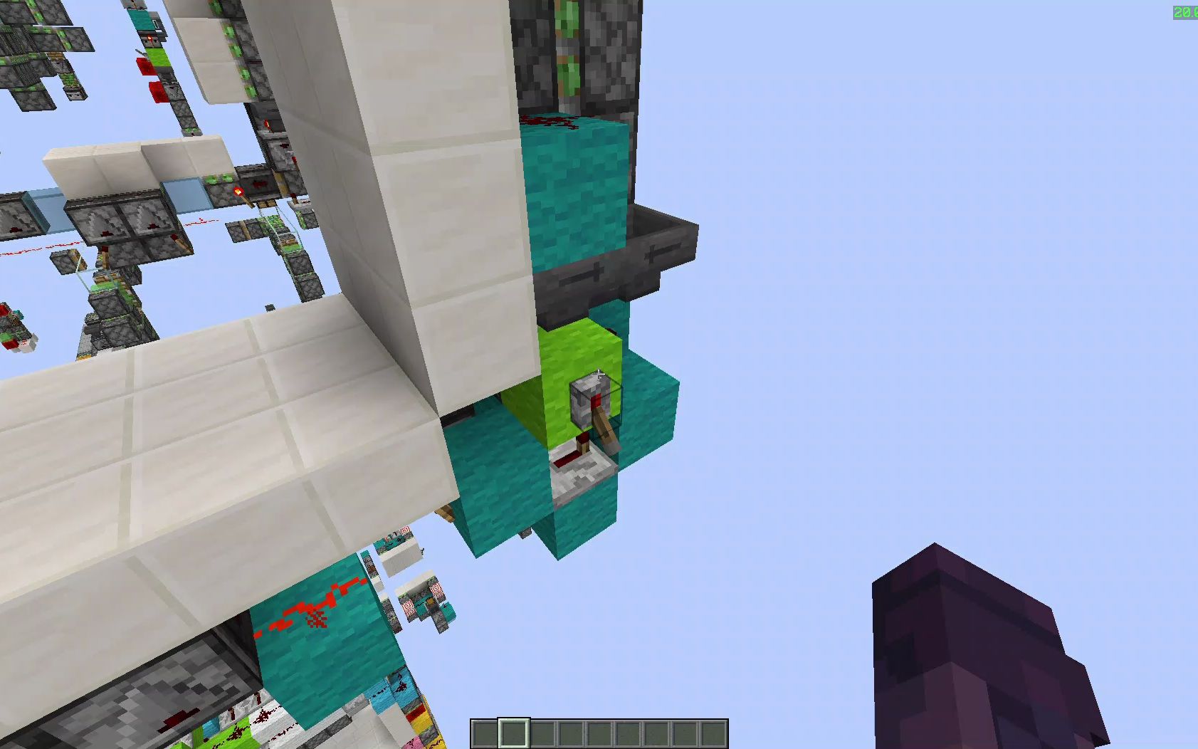 [Minecraft / 我的世界]Java版1.11+的小型折叠三次递归5x5漏斗门!投影...