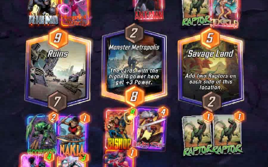 【漫威 Marvel Snap对战视频】(无解说)2号池虫群(Swarm)卡组_攻略