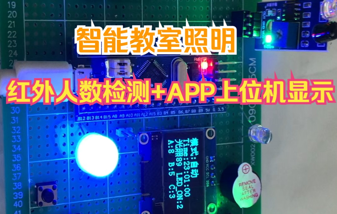 【STM32单片机物联网毕设】基于stm32平台智能教室人数检测照明系统