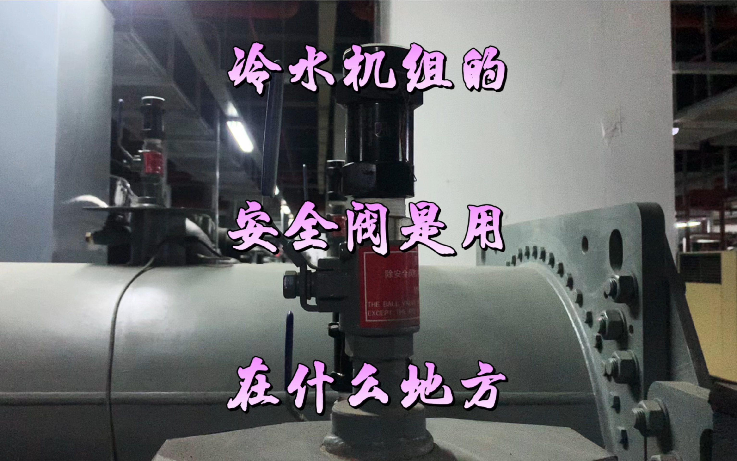 冷冻机组的安全阀工作原理