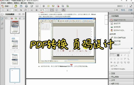 PDF转换和页码设置
