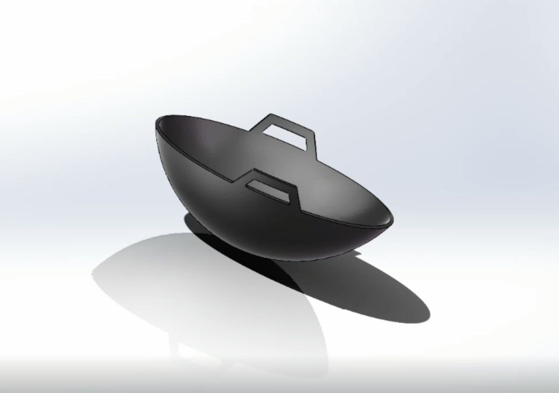 【SolidWorks建模】SolidWorks铁锅建模实例教学,手把手教学,不信你...