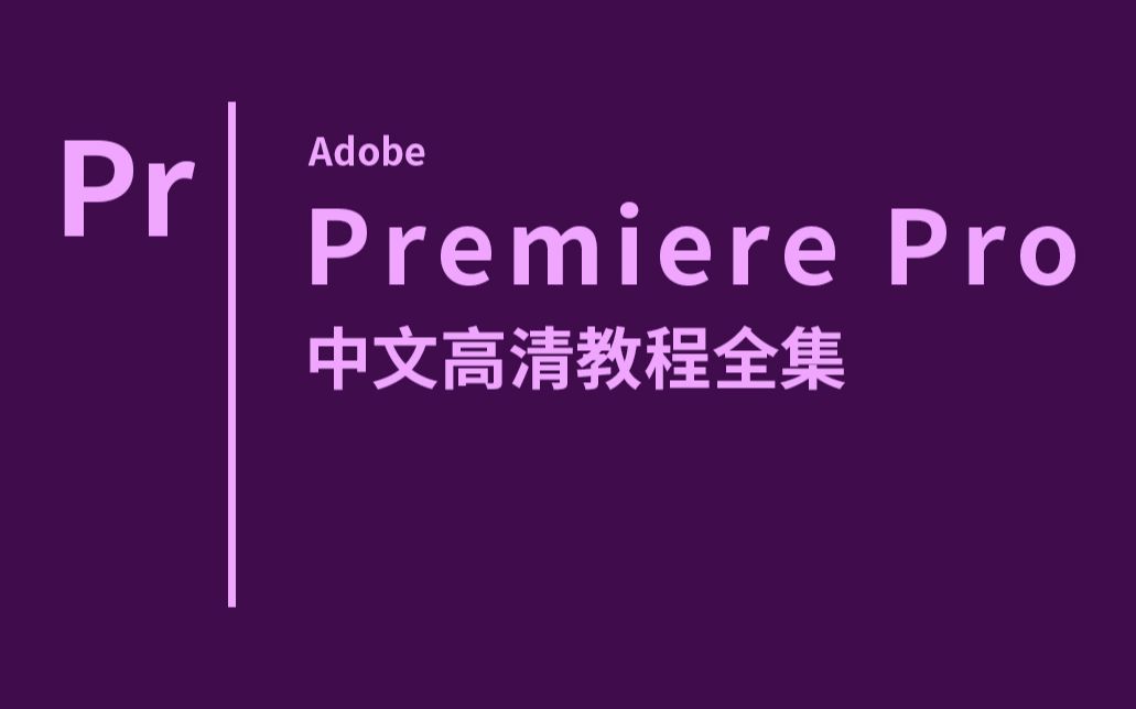 PR中文高清教程全集