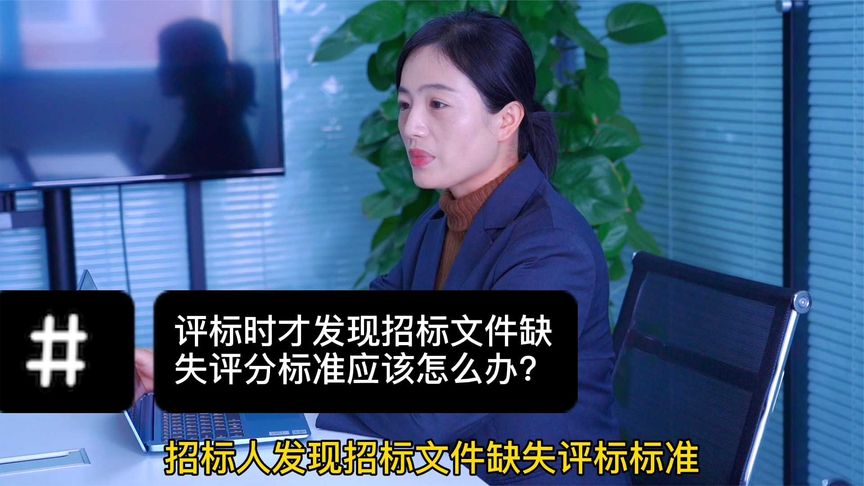 评标时才发现招标文件缺失评分标准应该怎么办